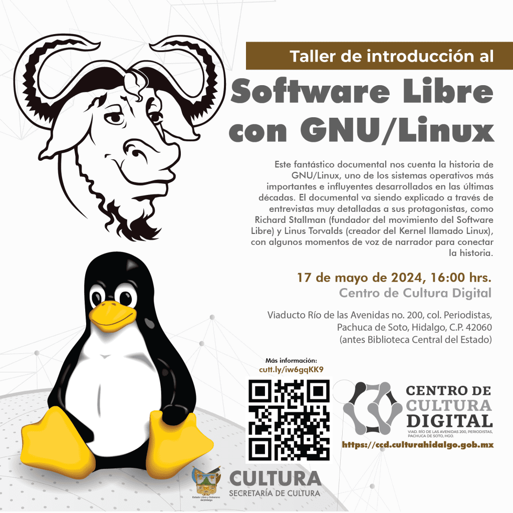 Taller de Introducción al Software Libre y GNU/Linux – Centro de Cultura Digital del Estado de ...